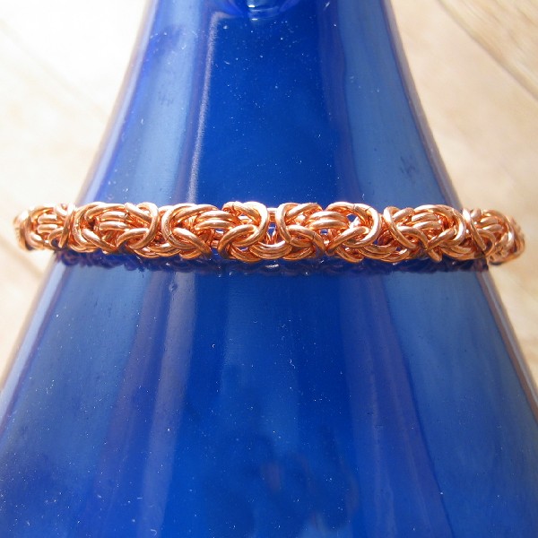 Copper Chain Mail Bracelet, Byzantine, Handmade Chain Maille Metal ...